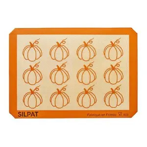 SILPAT Premium Pumpkin Non-stick Half Sheet Baking Mat - Orange