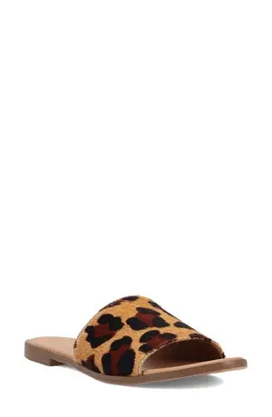 DINGO Tabby Calf Hair Slide Sandal