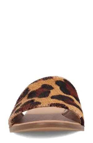 DINGO Tabby Calf Hair Slide Sandal
