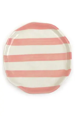 CASA AMAROSA Stripe Plate Pink