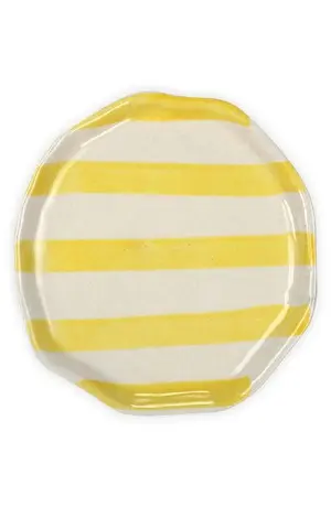 CASA AMAROSA Stripe Plate Yellow