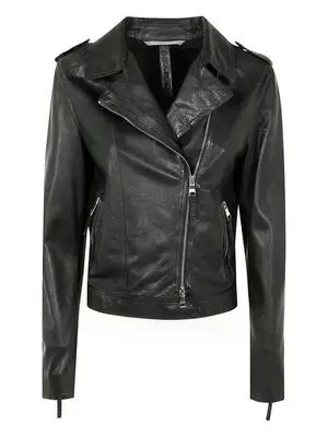 The Jackie Leathers Zip Up Outerwear For Women