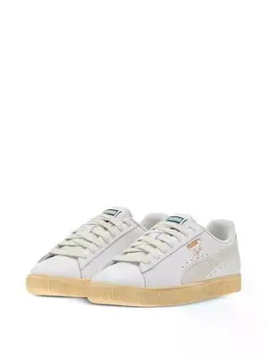 PUMA Clyde Vintage Leather Sneakers - White