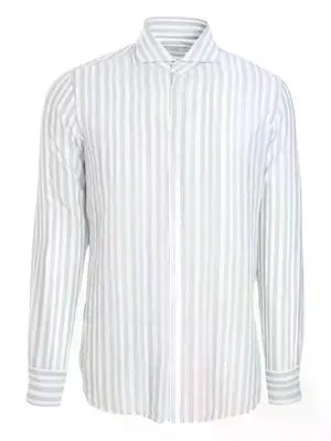 LARDINI Striped Button-up Shirt
