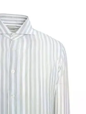 LARDINI Striped Button-up Shirt