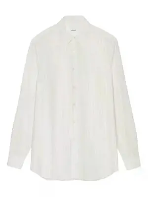 LARDINI Striped Button-up Shirt