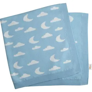 RACHEL RILEY Cloud & Moon Knit Blanket