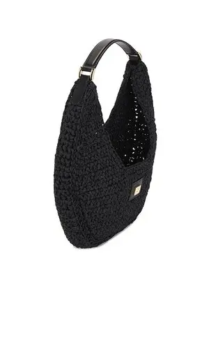 ANINE BING Lou Monogram Bag - Black
