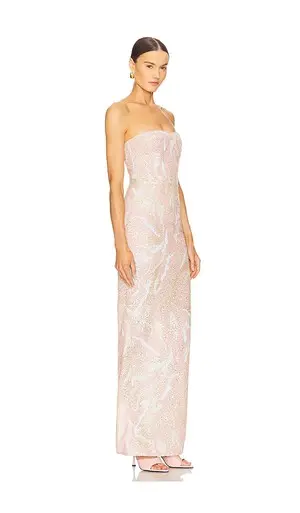 BRONX AND BRONCO Dahlia Strapless Maxi Dress