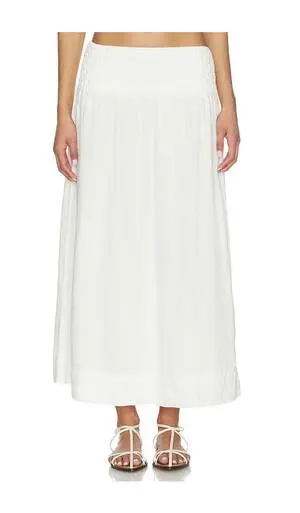 Rails Alessa Linen Maxi Skirt - White