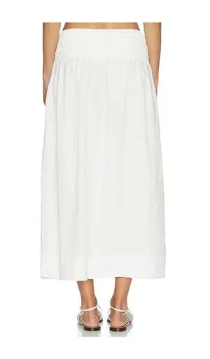 Rails Alessa Linen Maxi Skirt - White