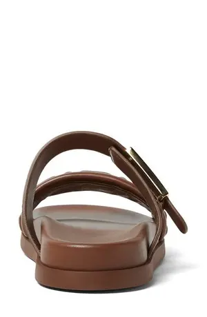 Fendi Feel Ff Double Band Sandal - Brown