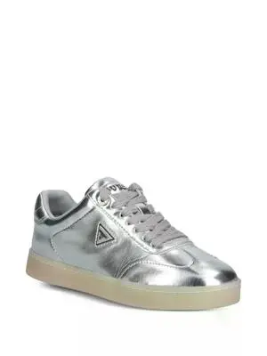Guess Jazlie Metallic-effect Leather Low-top Sneakers