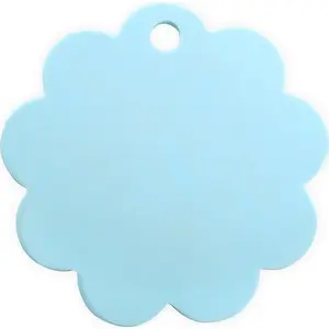 CASA AMAROSA Scalloped Resin Cheese & Charcuterie Board - Sky Blue