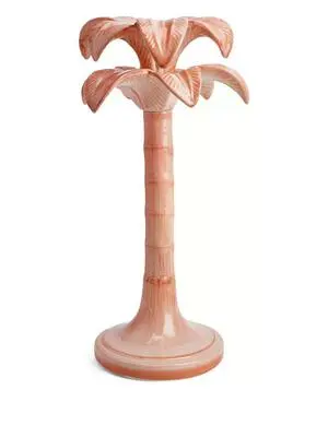 LES-OTTOMANS Palm Trees Candleholder - Pink