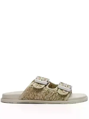 Casadei Birky Braided Sandals - Neutrals