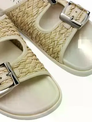 Casadei Birky Braided Sandals - Neutrals