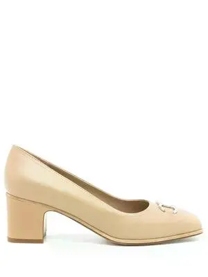 FERRAGAMO Gancini 55mm Square-toe Pumps