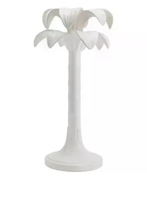 LES-OTTOMANS Palm Trees Candleholder - White