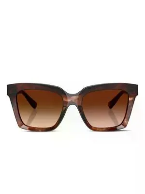 Dolce & Gabbana Oversized Tortoiseshell Sunglasses - Brown