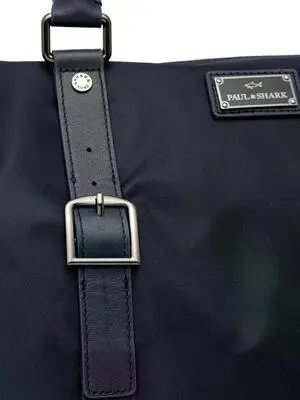 Paul & Shark Leather-trimmed Duffle Bag