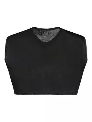 Anna October Twisted-front Crop Top