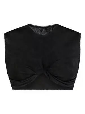 Anna October Twisted-front Crop Top