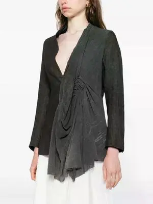A TENTATIVE ATELIER Gathered-detail Blazer