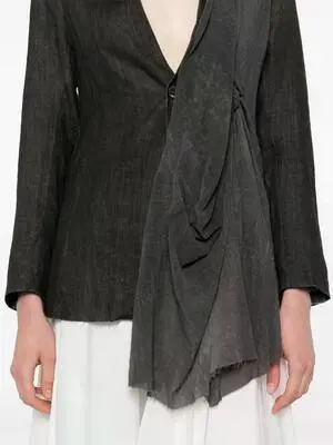 A TENTATIVE ATELIER Gathered-detail Blazer