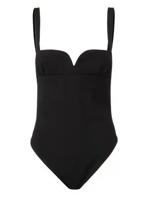 Magda Butrym Strapless Sweetheart Swimsuit - Black