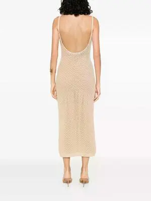 Elie Saab Floral Appliqué Mesh Dress