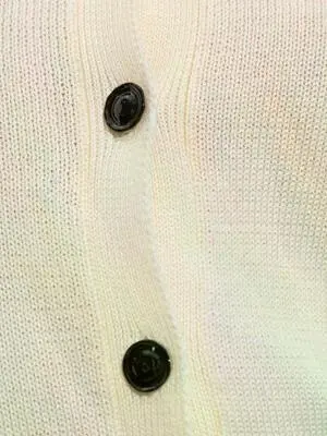 Marni Logo-embroidered Cardigan - Neutrals