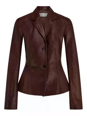 FERRAGAMO Leather Jacket - Brown