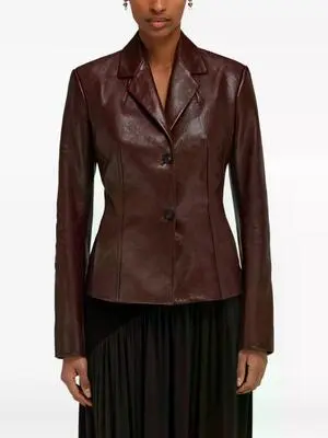 FERRAGAMO Leather Jacket - Brown