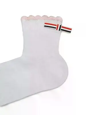 Thom Browne Cotton Ankle Socks - White