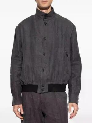 Giorgio Armani Button-up Bomber Jacket