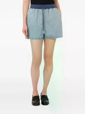 Moschino Cotton Thigh-length Shorts - Blue