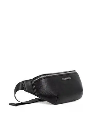 Armani Exchange Textured Leather Belt Bag