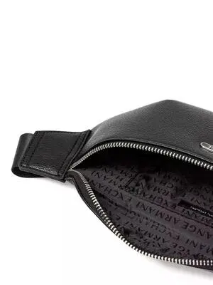 Armani Exchange Textured Leather Belt Bag