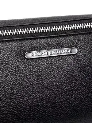 Armani Exchange Textured Leather Belt Bag