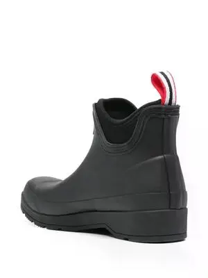 Hunter 30mm Logo-patch Ankle Rain Boots - Black