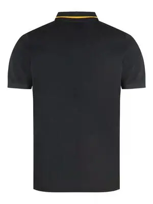 K-WAY Jud Contrasting-collar Polo Shirt - Black