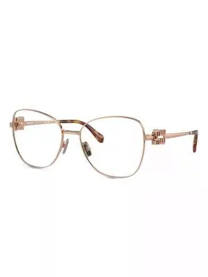 Miu Miu Cat-eye Metal Frame Glasses
