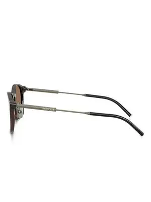 Moncler Round Tortoiseshell Sunglasses