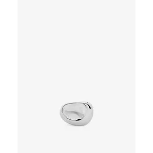 Monica Vinader Aria 18ct Yellow Vermeil Ring - Silver