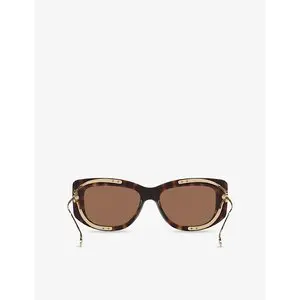 Gucci Gg1566s Cat-eye Sunglasses - Brown