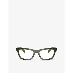 Prada Butterfly-frame Acetate Eyeglasses - Green