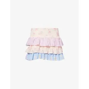 GRACEJACOB Woven Mini Skirt