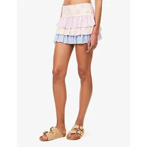 GRACEJACOB Woven Mini Skirt