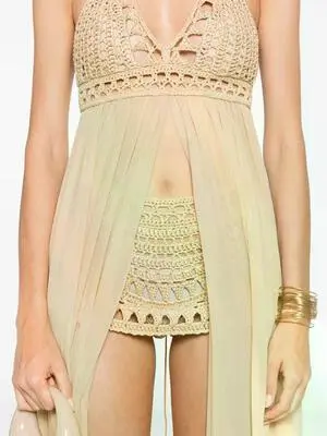 Elie Saab Crochet Maxi Dress